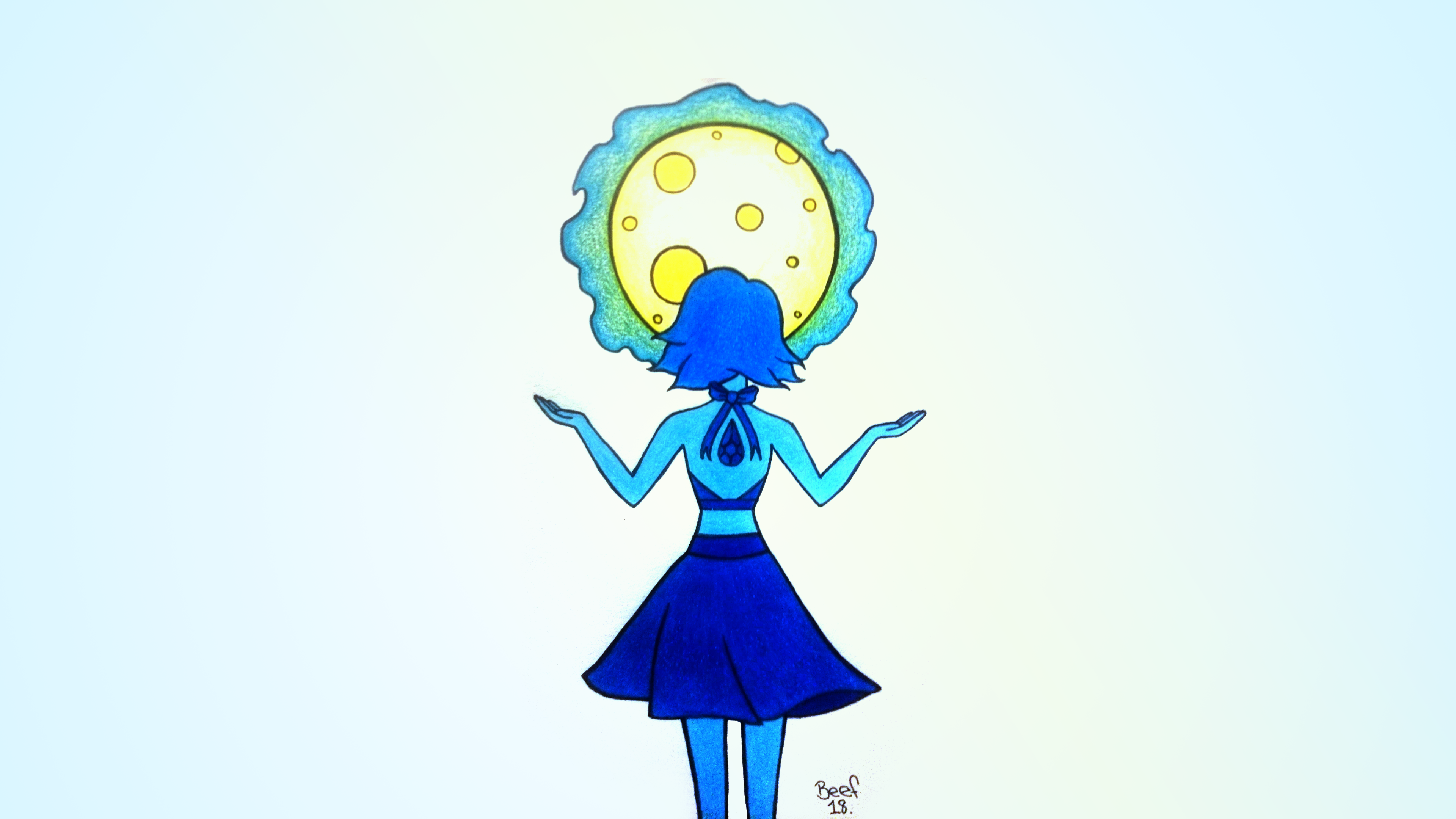 I thought you guys might enjoy this Lapis I drew today. : stevenuniverse